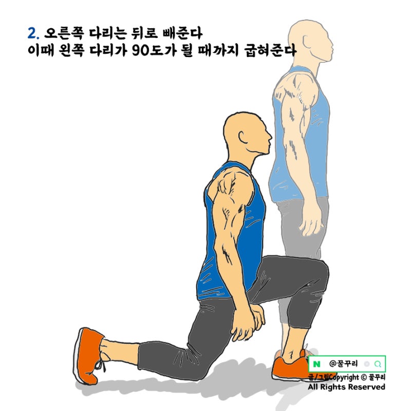 런지 자세 Top 4 효과 총정리사이드런지 크로스런지 방법 네이버 블로그