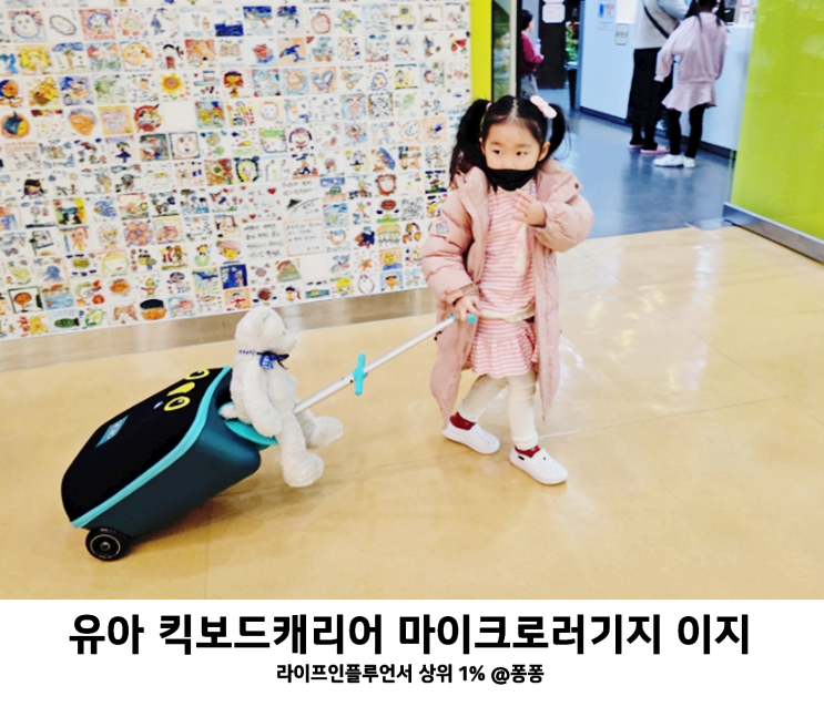 아기 유아 킥보드 캐리어 마이크로러기지 이지 여행용 미니 기내용 캐리어 추천