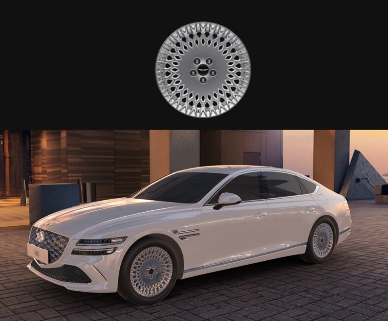 2024 G80 페이스리프트 깡통 휠 18인치, 19인치, 20인치 실물 사진 : 네이버 블로그