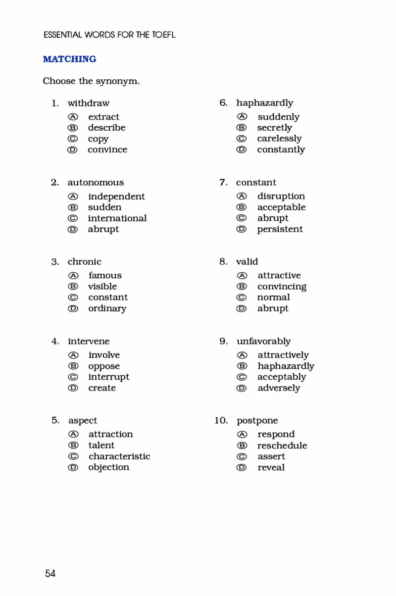 TOEFL vocab PDF 교재 다운로드 [풀다운로드가능] [Barron's essential words for TOEFL ...
