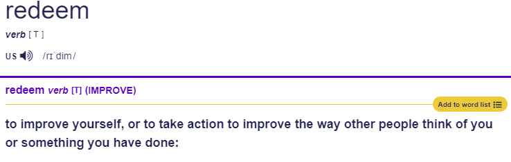 redeem 무슨 말일까요? : 네이버 블로그