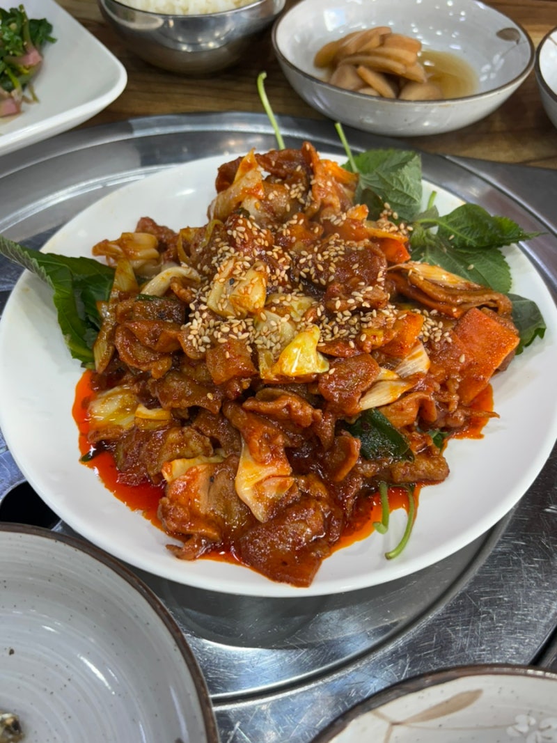 광주송정역 백반집 돼지야 반갑다 제육볶음 맛집 네이버 블로그