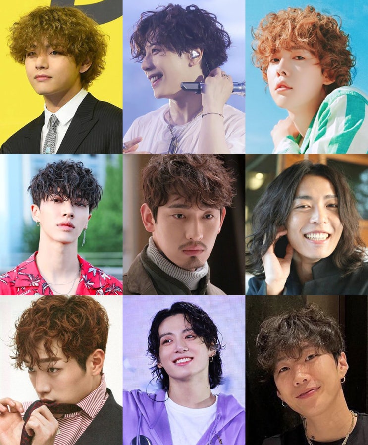 남자 세미 히피펌 남자 짧은 히피펌 남자 장발 히피펌
