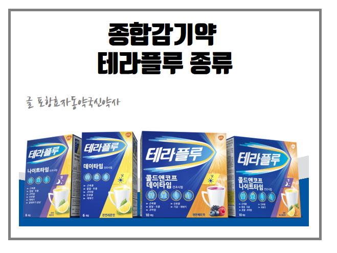 종합감기약 테라플루 나이트 데이 종류 효능 함유 성분 복용방법 약국 편의점 어린이 목감기 코감기약 총정리 네이버 블로그