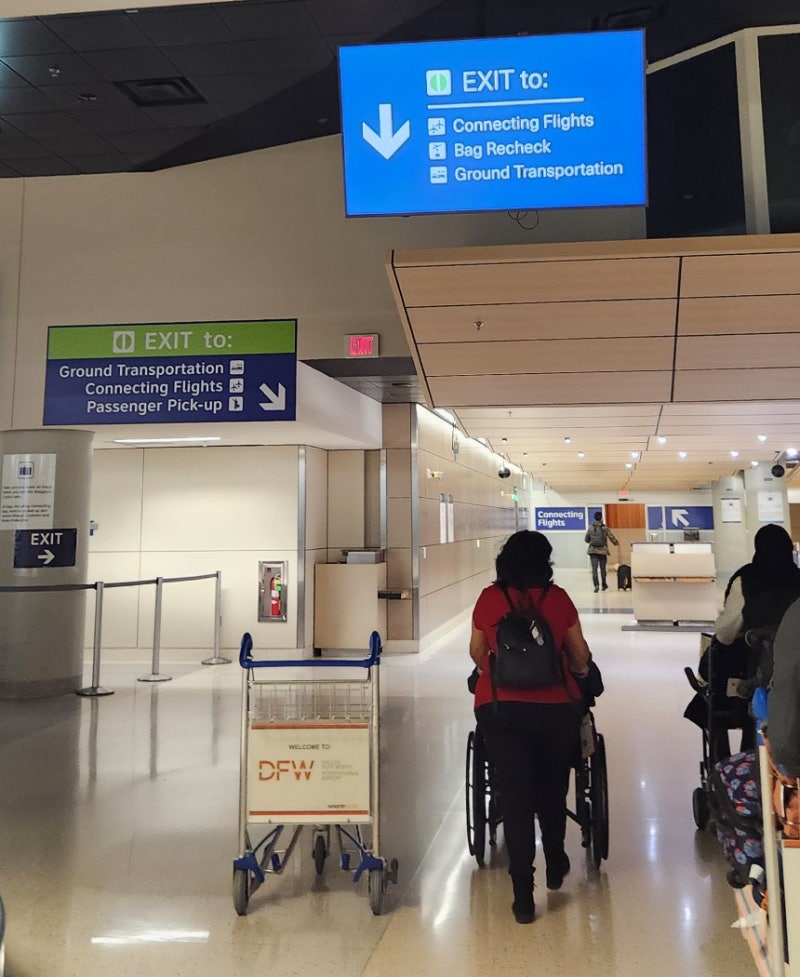 미국 국내선 환승 경유하는 법환승순서 짐부치기 텍사스 댈러스 공항 환승후기 네이버 블로그