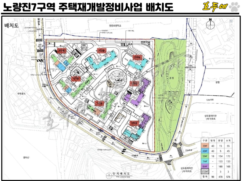 동작구 재개발 노량진7구역 분양세대수 평면도와 입지분석 총정리 관리처분인가 지연요인 및 인가 일정 네이버 블로그