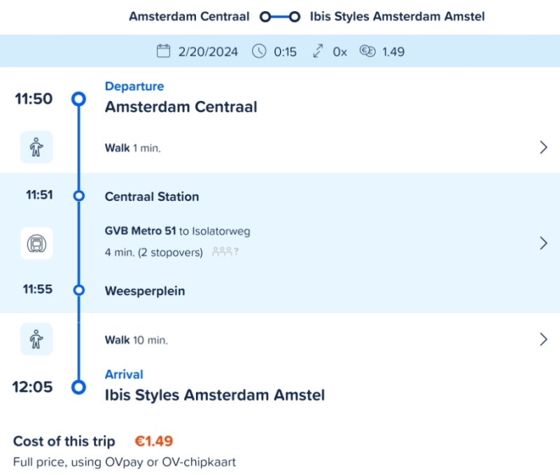 네덜란드 암스테르담 교통카드(OV chipcard) 대신 컨택리스카드(OV PAY) 트래블로그, 구글월렛, 애플페이로 사용가능 ...