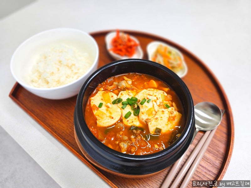 순두부찌개 끓이는 법 레시피 순두부찌개 양념 Ft 뚝배기 세척 방법 네이버 블로그