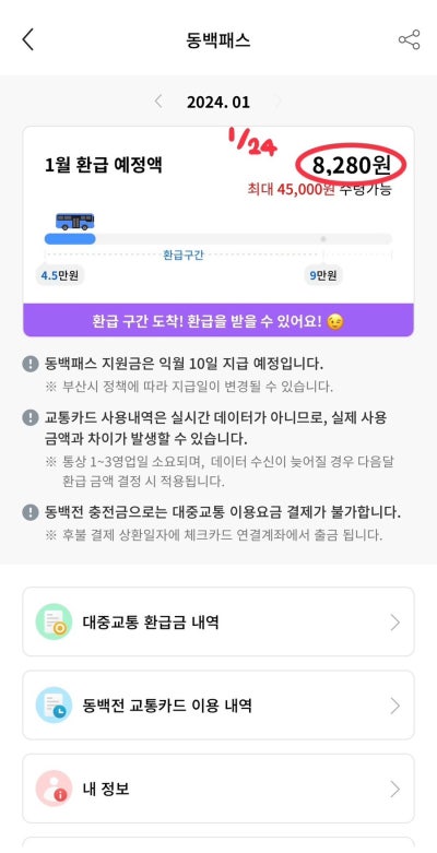 정보 공유 부산 교통비 절약 동백패스 교통카드 환급 및 환급금 사용후기 동백통 사용 네이버 블로그