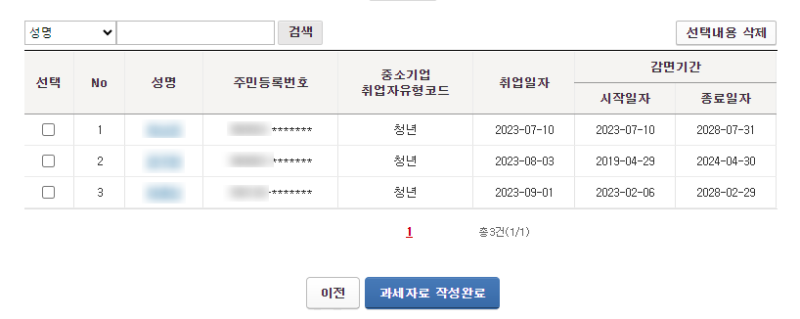 사업장 홈택스 중소기업청년소득세감면 제출 신고 신청 방법 네이버 블로그