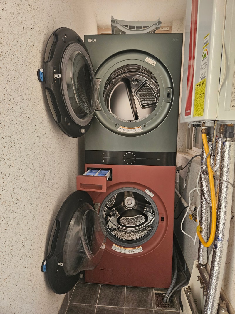 Lg 워시 타워 분해 설치 엘지 워시 타워를 292번째 분해 설치 과천 공원 빌라 F24djt Rh16gjt 드럼세탁기