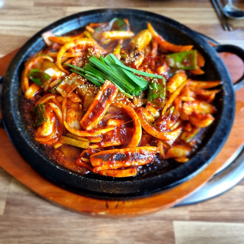 발산역 점심맛집 오적회관 오적한상 통통한 오징어볶음 맛있어요 네이버 블로그