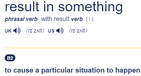 result in, result from 뜻 예문 : 네이버 블로그