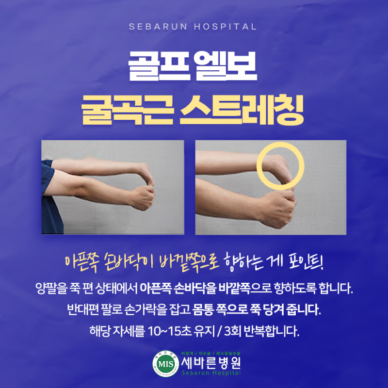 골프엘보 치료방법 알고나면 간단 🚨일반인도 주의해야 하는 팔꿈치 안 쪽 통증 골프엘보 손상 알아보기 네이버 블로그