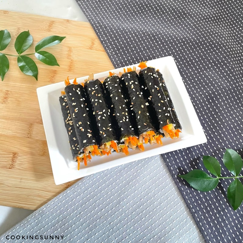 간단한 딱 3가지 재료만 넣고 인기만점 맛있는 꼬마김밥 만들기 간단한 도시락 메뉴 네이버 블로그