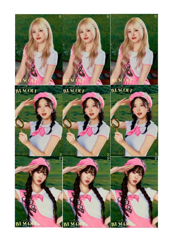 아이브 스카우트 아이디카트 IVE SCOUT ID CARD 도무송 수제포카 도안 : 네이버 블로그