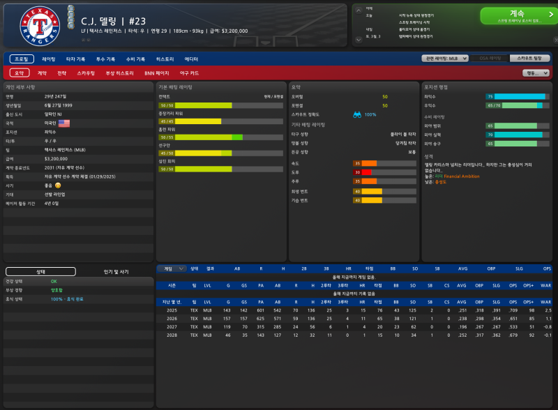 Out of the Park baseball OOTP 24, OOTP 25 - 시뮬레이션 야구게임 , 야구게임의 FM : 네이버 블로그