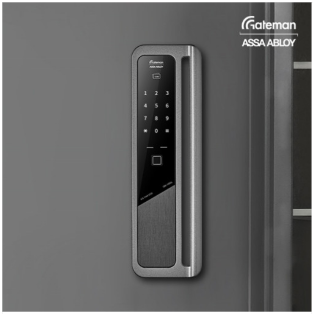 도어록 제품소개 및 사용설명서 게이트맨 Gateman Gm 1000l 모터락 퀵패스 지문인식 푸시풀도어록 비밀번호변경법