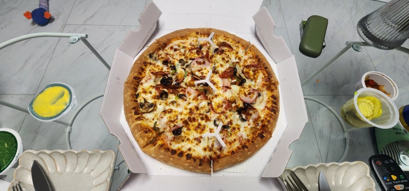 수지 피자 맛집은 성복동 파파존스 메뉴 중 슈퍼파파스 추천 네이버 블로그