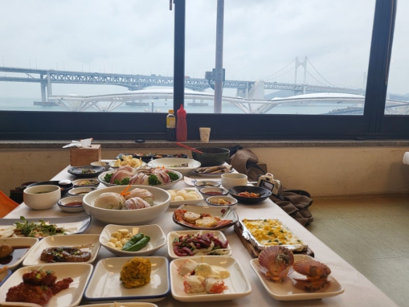 부산 광안리 길수횟집 멋진 광안대교뷰를 보며 푸짐하고 싱싱한 회를 먹는다 네이버 블로그