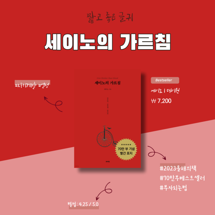 인생 명언 세이노의 가르침 핵심 정리 20 인생의 변화를 원한다면 꼭 읽어야 할 책 힘들 때 힘이 되는 글귀