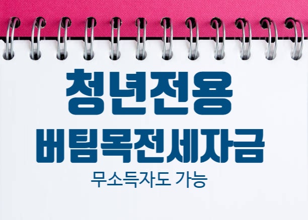 무소득자 청년들도 가능한 '2024년 청년전용 버팀목전세자금' 대출조건 변경내용 : 네이버 블로그