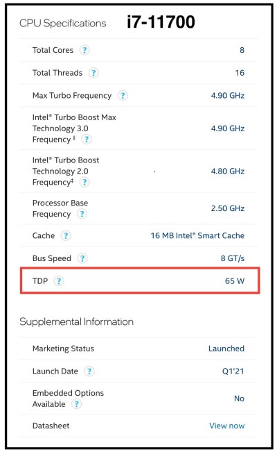 TDP는 CPU의 소비전력이 아니다. : 네이버 블로그