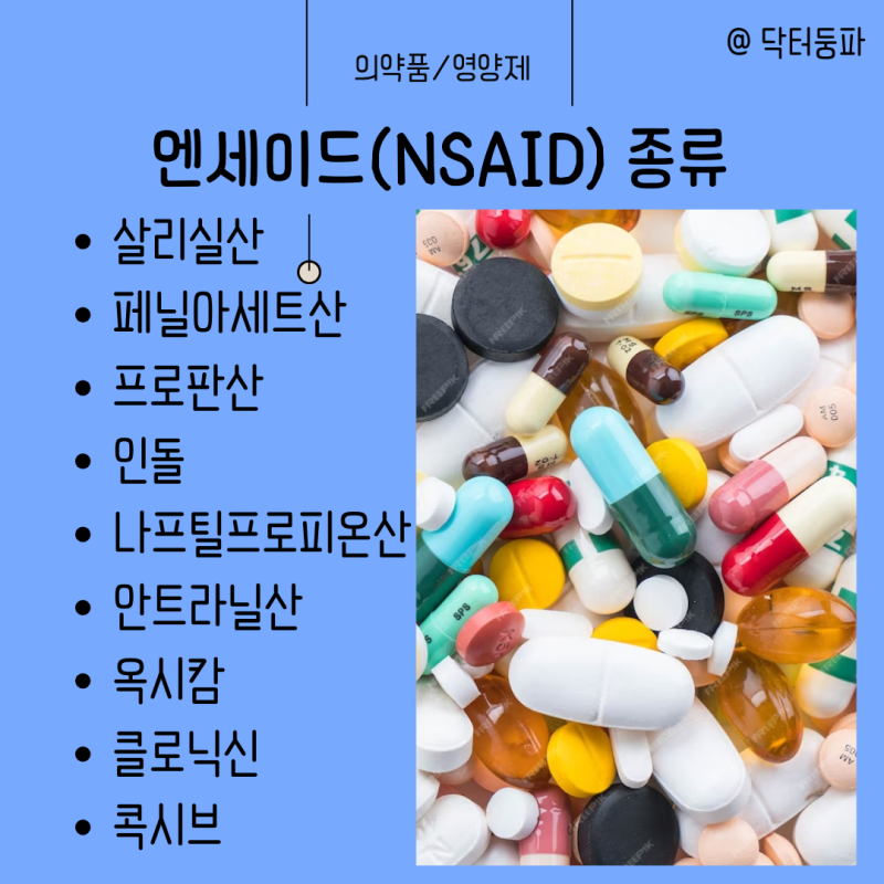 엔세이드 Nsaids 비스테로이드성 소염진통제 종류 및 효능 네이버 블로그