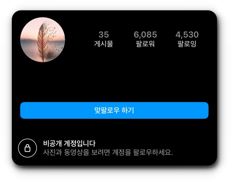 인스타 비공개 계정 설정 하는법 가이드 네이버 블로그