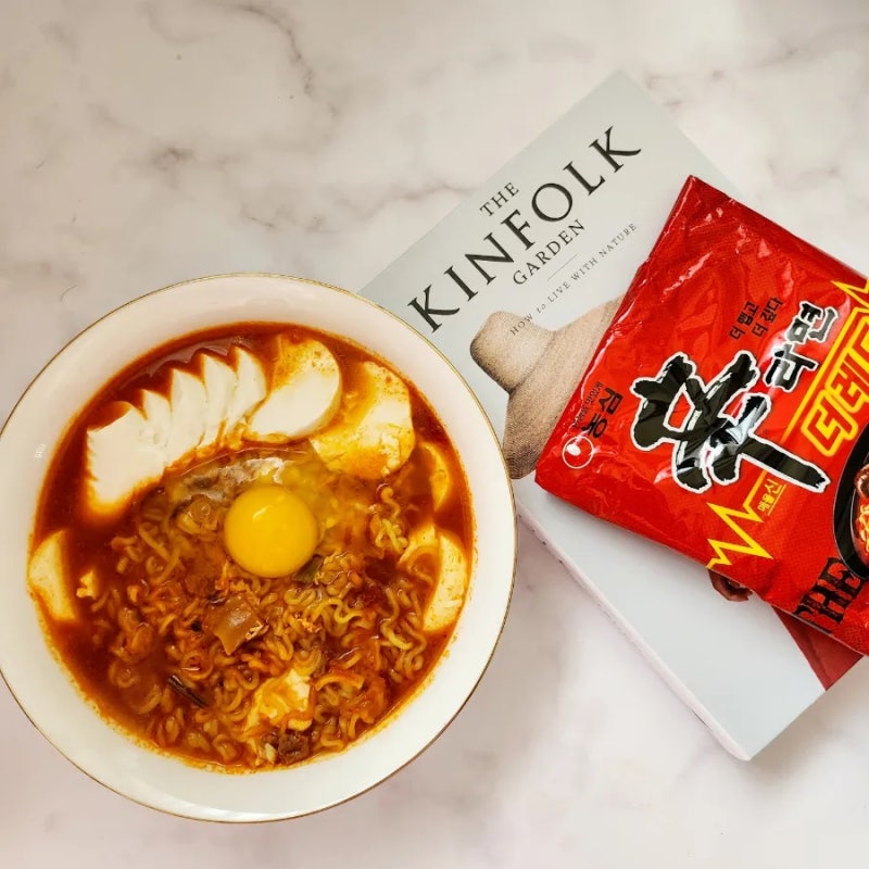 신라면 더레드 스코빌 칼로리 순두부 라면 요리 매운라면 순두부 계란 라면 조합 네이버 블로그