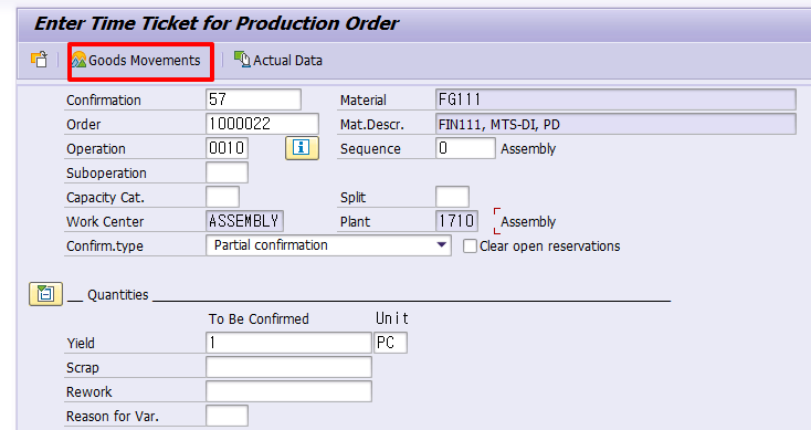 [SAP PP] Backflush Logic : 네이버 블로그