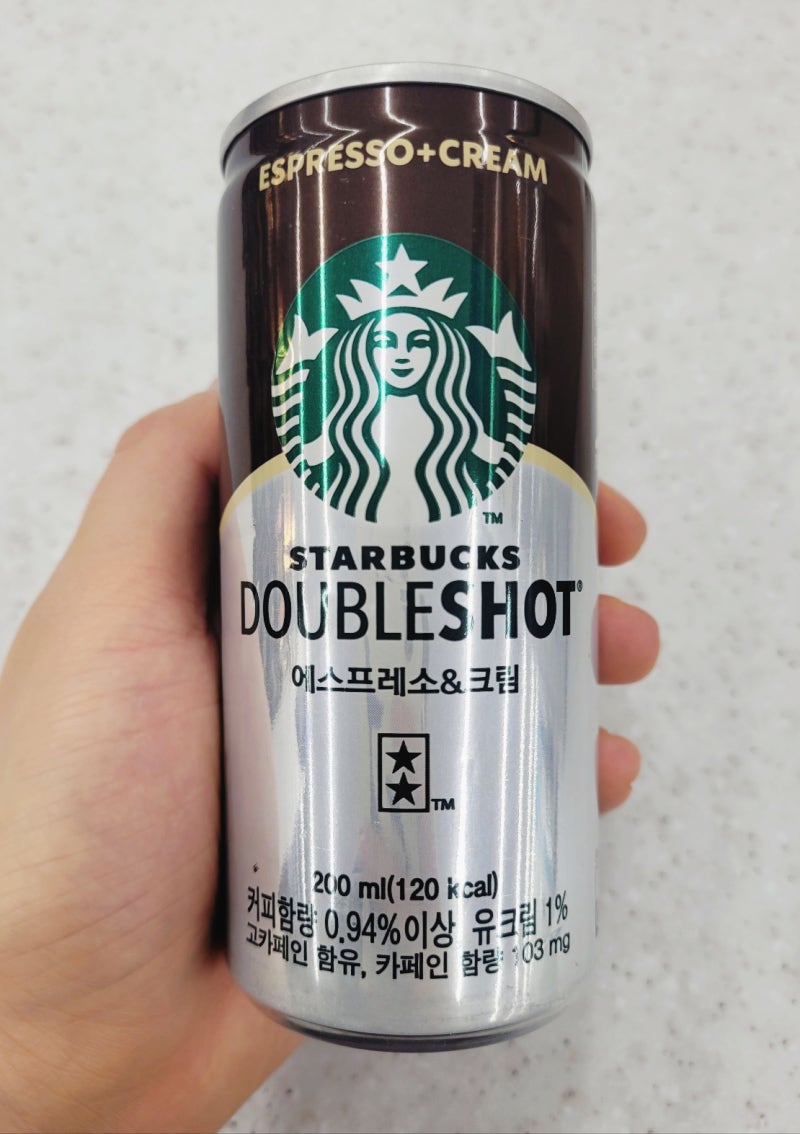 스타벅스 더블샷 에스프레소크림 캔커피 후기칼로리영양성분가격 네이버 블로그