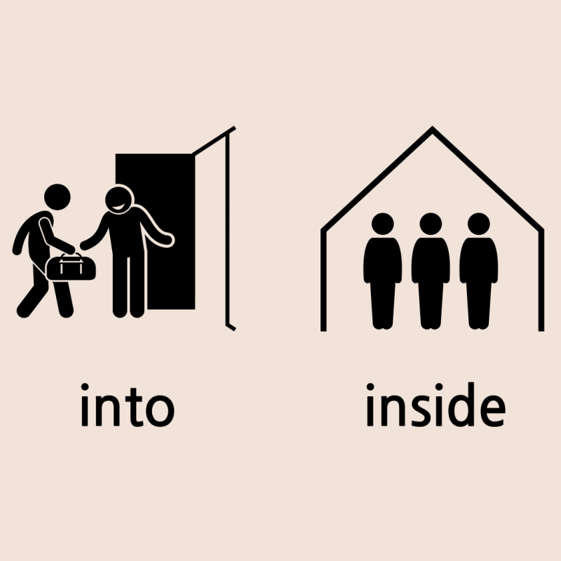 into / inside / out of / outside 뜻 차이 : 네이버 블로그