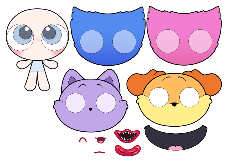 (paper diy)😱Poppy Playtime😱 파피 플레이타임 코디북 만들기/무료도안/무료배포 : 네이버 블로그