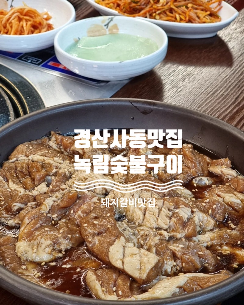 경산사동맛집 녹림 숯불구이 돼지갈비 맛집 네이버 블로그