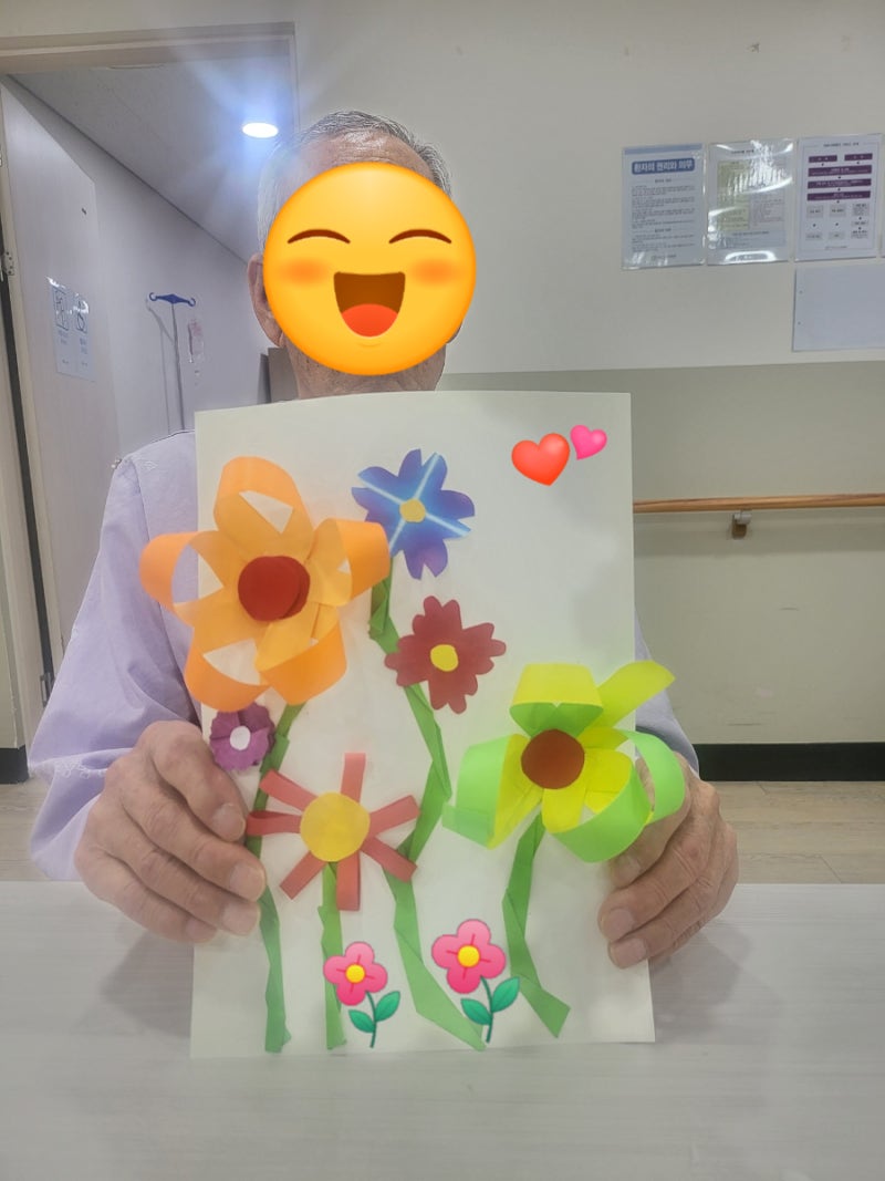 【색종이꽃만들기】치매예방미술노인미술실버미술복지센터미술프로그램 한연숙강사와 함께 네이버 블로그