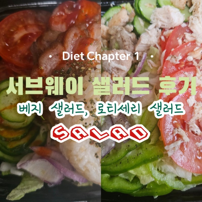 서브웨이 경산하양점 로티세리샐러드 베지샐러드 후기 네이버 블로그