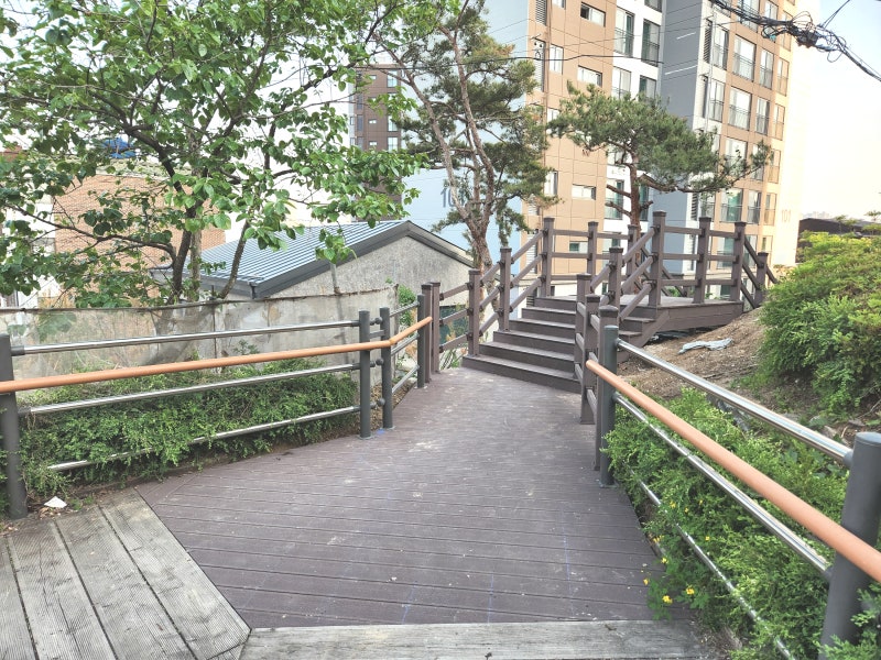 합성목재 데크 계단 및 펜스 시공 후기 네이버 블로그