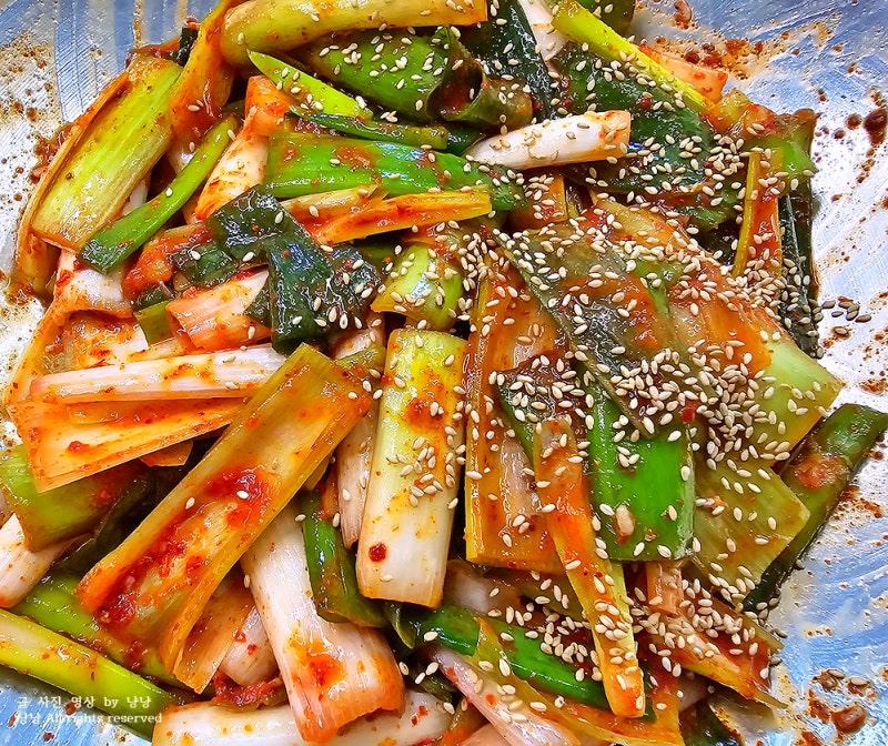대파김치 담그는법 풀없이 초간단 파김치 양념 레시피 진도대파 네이버 블로그
