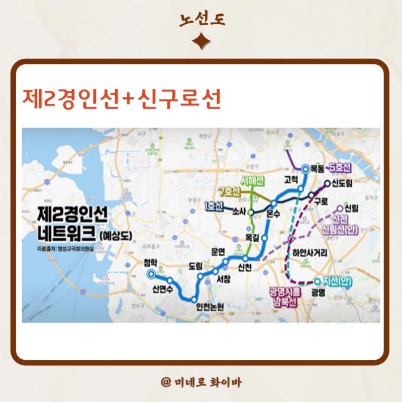 신구로선 제2경인선 대안 민자 노선 총정리 청학 서창 옥길 은계 네이버 블로그