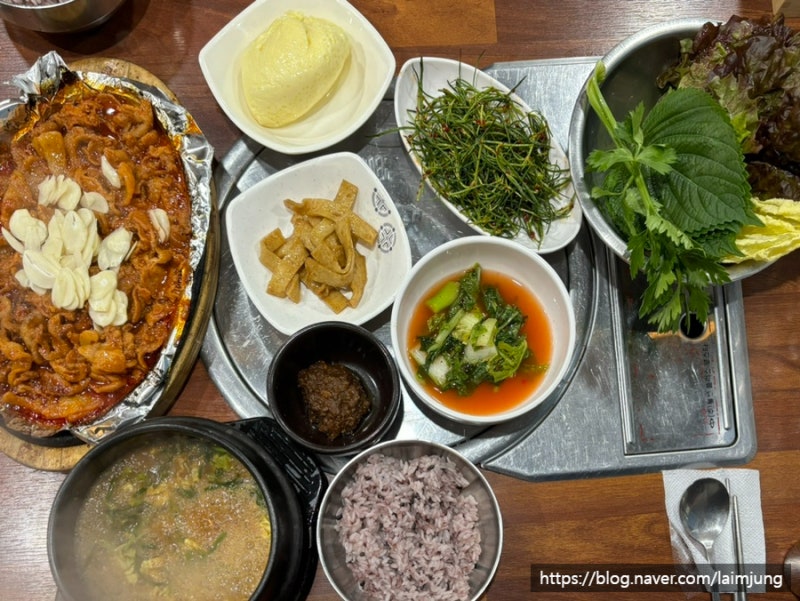 수정식당 종로3가역 탑골공원 가성비 좋은 쌈 채소 무한리필 제육 쌈밥 정식 네이버 블로그