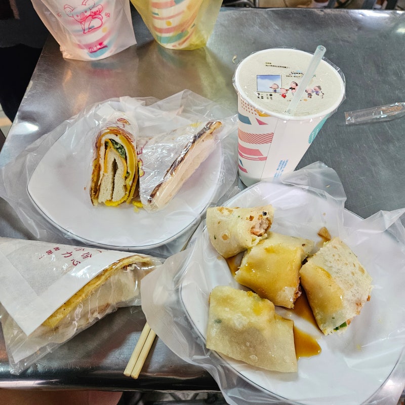 타이베이 메인역 현지인 맛집 美好美快餐 미호미쾌찬 또우장 딴빙 아침식사로 최고 네이버 블로그