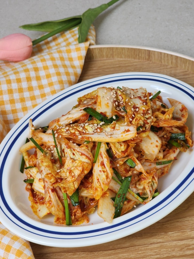 알배기배추겉절이 만드는 법간단 알배추 김치 양념 네이버 블로그