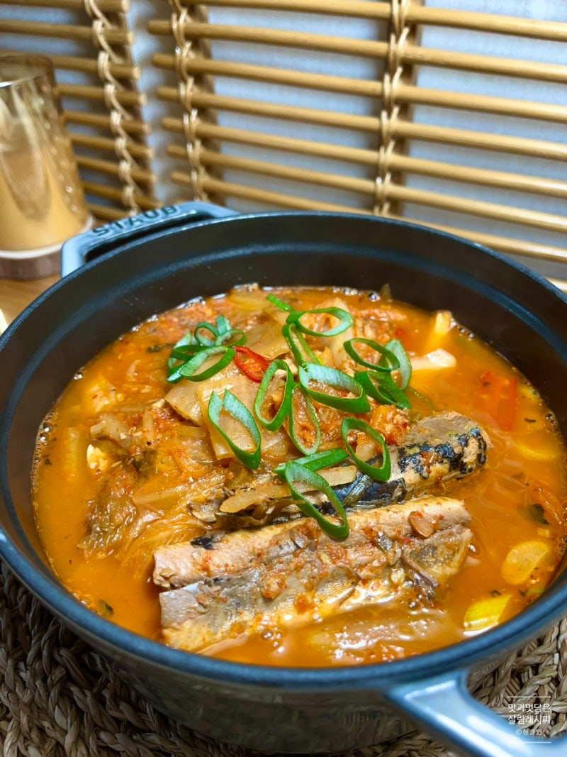 꽁치김치찌개 맛있게 끓이는 법 꽁치통조림김치찌개 레시피 네이버 블로그