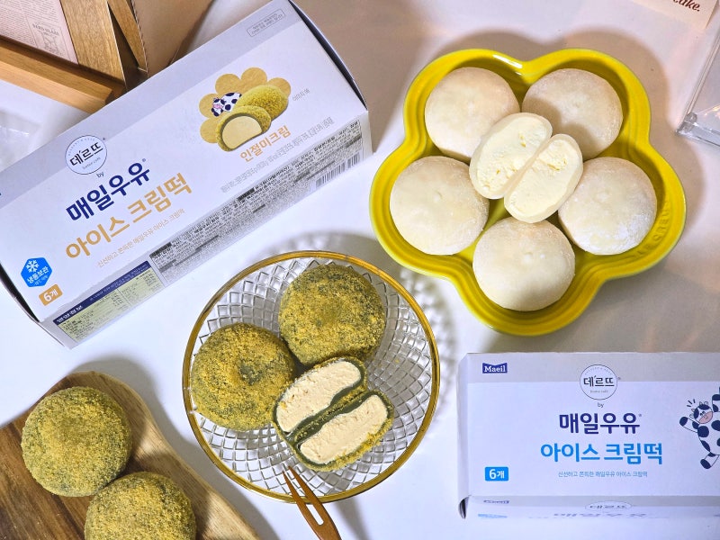 매일우유 아이스 크림떡 인절미크림찹쌀떡 간식 추천 네이버 블로그