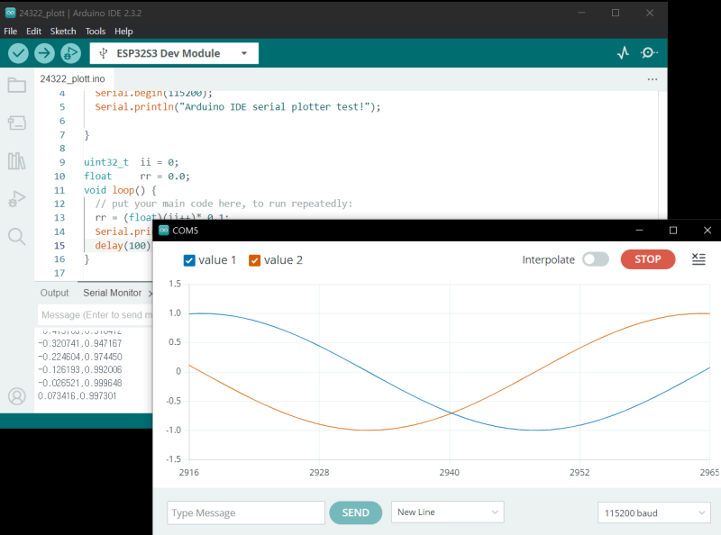 Arduino IDE 시리얼 플로터 사용법 및 주의 사항 : 네이버 블로그