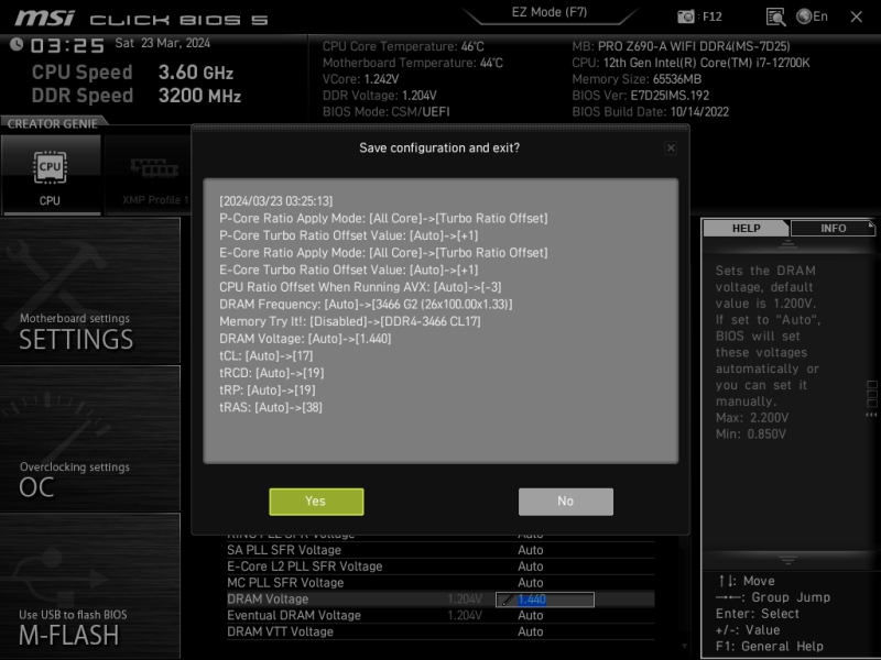 MSI 메인보드 메모리 오버클락 설정하기 : 네이버 블로그