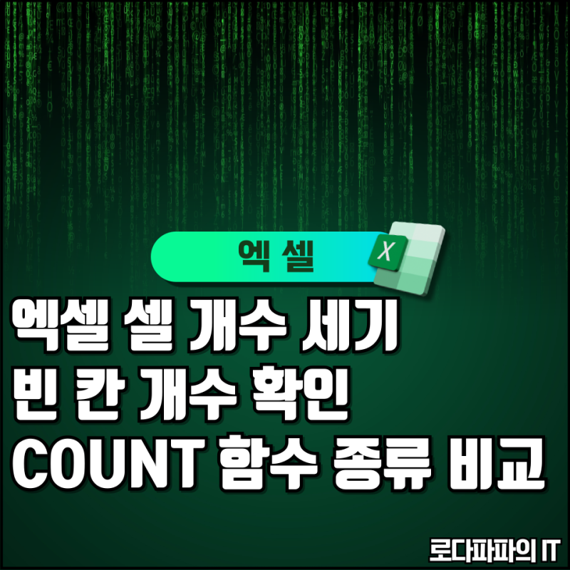 엑셀 셀 개수 세기 빈칸 숫자셀 개수 카운트 Count 함수 종류 차이 비교까지 네이버 블로그