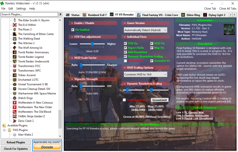 Flawless Widescreen - 와이드 해상도 미지원 게임들 문제 해결 방법 (게임 필수 유틸리티) : 네이버 블로그