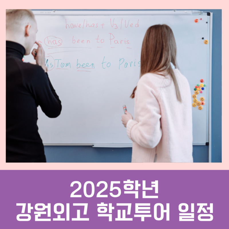2025학년 강원외국어고등학교 학교투어 일정 및 경쟁률 입결 재학생 통계 입학전형 네이버 블로그